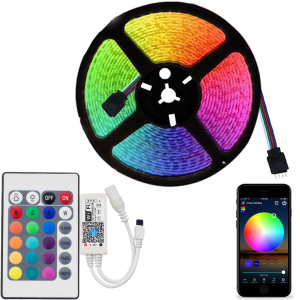 Mini WiFi en IR 24Knops Afstandsbediening voor RGB LED strip