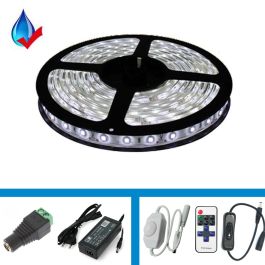 LED Strip - 5 meter - Complete set - Kleur wit - LED type 5050 - 60 led ...