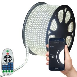 LED Strip Wit - 50 meter in een ROL - 220V - 2835SMD - 180L/M - IP65 ...