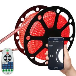 LED Strip Rood - 30 meter in een ROL - 220V - 2835SMD - 180L/M - IP65 ...